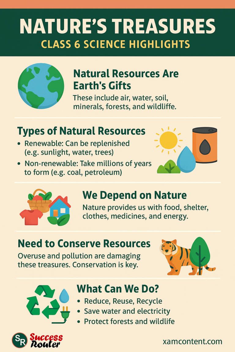 Nature's Treasures Class 6 Case Study Questions Science Curiosity ...