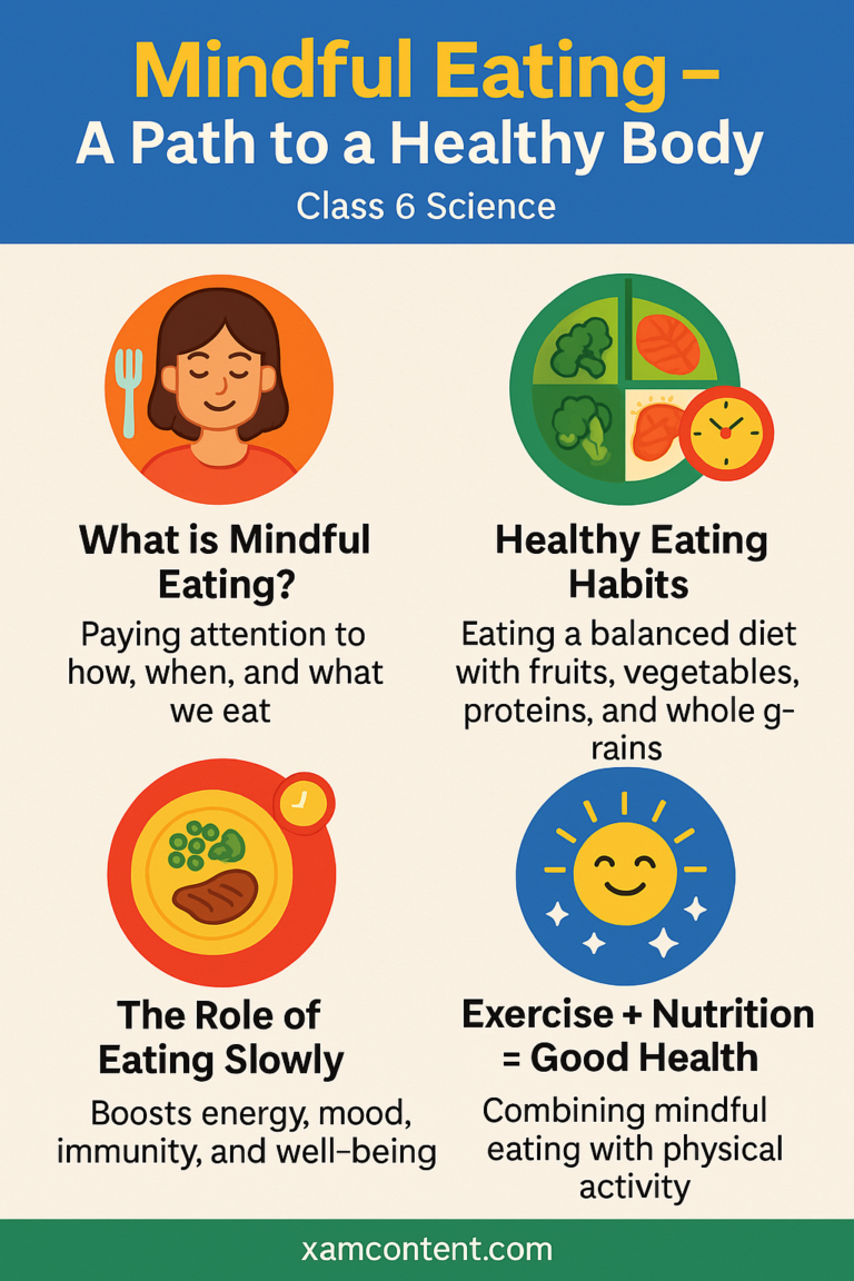 Mindful Eating Class 6 Case Study Questions Science Curiosity Chapter 3 ...